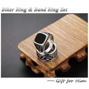Accessories | Stainless Steel Rings Men Vintage Biker Signet | Poshmark